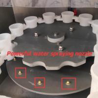 China High Quality Linear Inverter Type Jar Glass Cleaning Bottle Washing Rinsing Machine Semi Automatic for sale