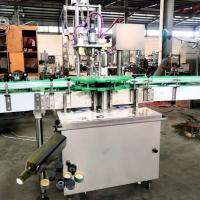 China Pneumatic T Cork Vodka Whiskey Bottle Pressing Capping Machine With Conveyor for sale