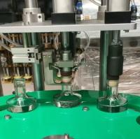 China Pneumatic T Cork Vodka Whiskey Bottle Pressing Capping Machine With Conveyor for sale