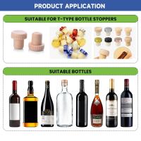 China Automatic Linear Glass Wine Plastic Bottle T Cork Bottle Cap Press Machine Jar Whisky Capper Corking Capping Machine for sale