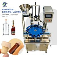 China Automatic Champagne Wine Bottle T Cork Capping Sealing Machine Glass Bottle T-Shape Stopper Pressing Insert Corker for sale