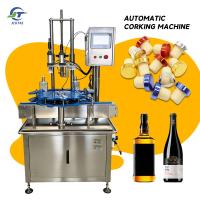China Automatic Champagne Wine Bottle T Cork Capping Sealing Machine Glass Bottle T-Shape Stopper Pressing Insert Corker for sale