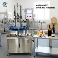 China Automatic Wine Glass Bottle T-Cork Press Capper Full Auto Push T-shape Stopper Capping Sealing Machine for sale