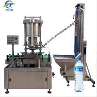 China Automatic Plastic Bottle Cap Sealing Capping Screwing Machine for Pet Bottles With Conveyor for sale