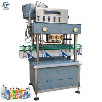 China Automatic 500ml Shampoo Pump Bottle Screw Capping Machine High Speed Desktop Liquid Filling for Glass Jar Metal Cap Servo for sale