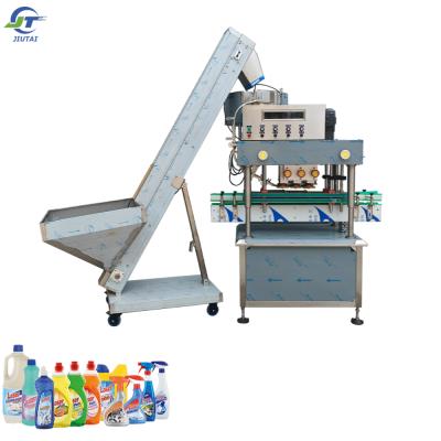 China High Speed Servo Capping Machine Plastic Glass Bottle Screwing Automatic Drink Juice Aluminium Cap Locking for Jar for sale