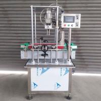 China Four Wheels Capping Machine with Conveyor Cap Screwing Machine Screw Bottle Cap Machine for Pet Bottle Plastic Bottle Capping for sale