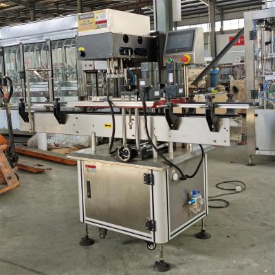 China Automatic Pet Bottle Plastic Bottle Capping Machine with Conveyor Cap Screwing Machine Screw Bottle Cap Machine for sale