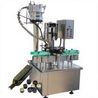 China Automatic High Speed Bottle Press T Cork Sealing Machine for Glass Vodka Whiskey Bottles With Pneumatic System for sale