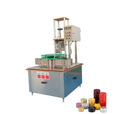 China Automatic Bottle Cap Sealing Machine with Cap Lifter for Glass Bottle Aluminum Lid Ropper Capping for sale