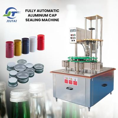 China Automatic Aluminum Caps Bottle Screw Capping Sealing Machine for Glass Containers With Ropp System Cap Lifter for sale