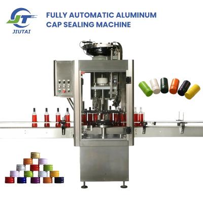 China CE Certified 304 Stainless Steel Bottle Capping Machine Automatic Glass Bottle Capping Machine Screw ROPP Cap Capping Machine for sale