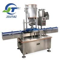 China Automatic T-Cork Pressing Capping Machine for Wine & Spirit Glass Bottles with T-Stopper Feeder for sale