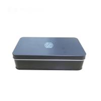 China Food Grade Rectangular Hinged Tin Containers Metal Tin Box Packaging China Supplier for sale