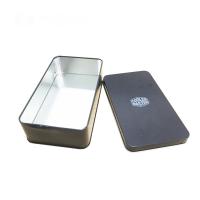 China Food Grade Rectangular Hinged Tin Containers Metal Tin Box Packaging China Supplier for sale