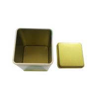 China Customized Glossy Rectangular Tin Can 0.22mm Tea Packaging Tins for sale