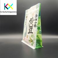 China Plastic Food Packaging Flat Bottom Bags With Clear Window Moisture Proof for sale