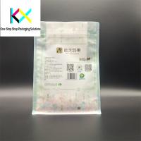 China Plastic Food Packaging Flat Bottom Bags With Clear Window Moisture Proof for sale