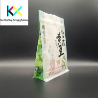 China Plastic Food Packaging Flat Bottom Bags With Clear Window Moisture Proof for sale