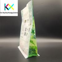 China Plastic Food Packaging Flat Bottom Bags With Clear Window Moisture Proof for sale