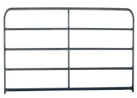 China Rodent Proof Farm Gate Fence 1800mm x 2100mm with 6 Round Rails and 15+ Micron Zinc Coating for sale