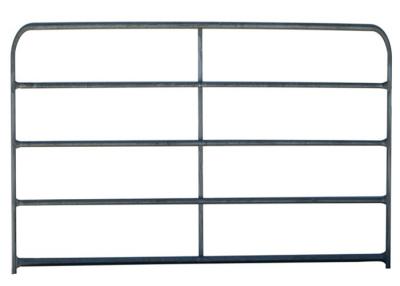 China Rodent Proof Farm Gate Fence 1800mm x 2100mm with 6 Round Rails and 15+ Micron Zinc Coating for sale