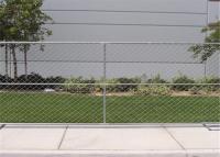 China Self-Supporting Temporary Chain Link Fence Panels 1.8m-2.4m Height with Hot-Dip Galvanized Frame for sale