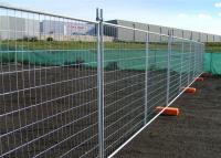 China Heavy Duty Galvanized Temporary Fence with 4-6mm Wire Diameter and 860x90x7mm Base Slab for Construction Sites for sale