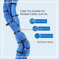 China 10 Inch 120LB Heavy Duty Cable Zip Ties 7.6*250mmm 100 Pcs Black white Multicolored Multi-Purpose Plastic Fasteners Wire Strap for sale