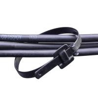 China Durable Self-Locking Cable Tie Plastic Coated Metal with Steel and Stainless Steel for sale