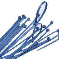 China Nylon66 Blue Special Cable Ties 100mm 150mm 200mm 300mm 370mm Length for sale