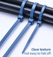 China Nylon66 Blue Special Cable Ties 100mm 150mm 200mm 300mm 370mm Length for sale