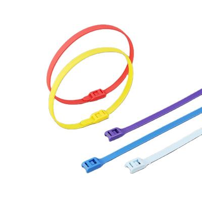 China Nylon 66 Colour Cable Ties Releasable Multi Purpose For Bunding Wires for sale