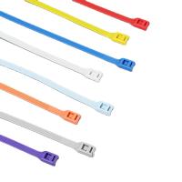 China 400mm Length Colour Cable Ties Nylon PA66 UV Resistant For Outdoor Use for sale