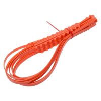 China Nylon Colour Cable Ties Orange Eco Friendly For Bunding Wires for sale