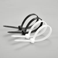China 18 Lb 4 Inch Self Locking Cable Ties Black Outdoor Eco Friendly for sale
