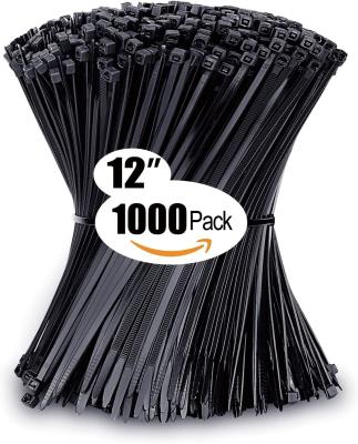 China 12 Inches and 30 Centimeters Long Cable Ties with 45lb Tensile Strength in 1000 Pieces for sale