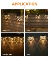 China High Quality IP65 Waterproof Rectangle Solar Wall Light For Outdoor Decoration for sale