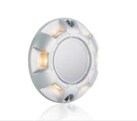 China Wall Mounted Solar Powered LED Deck Light IP67 Aluminum +PC Warm White for sale