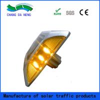 China Aluminum Waterproof LED Reflective Ground Light Path Deck Dock Warning Light Solar Powered Road Stud for sale