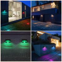 China Outdoor Decorative Solar Garden Light Multiple Colored Led Wall Light for sale