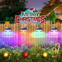 China Outdoor Decorative Solar Garden Light Multiple Colored Led Wall Light for sale
