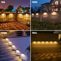 China Outdoor Decorative Solar Garden Light Multiple Colored Led Wall Light for sale