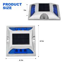 China Brightness IP68 Solar Road Stud Marker With 2V LED White Light for sale
