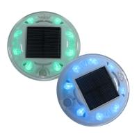 China Led solar road studs plastic reflector cat eyes warning lights flashing for sale