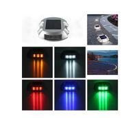China Reflective Aluminium Solar Road Studs Spike Flashing Light Double Side Customized for sale