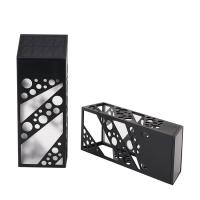 China PP Constant Bright Solar Powered Fence Led Lights Rectangle For Outside for sale
