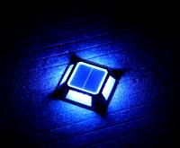China Aluminum Solar Deck Led Lights For Pathway Waterproof Powered Square for sale