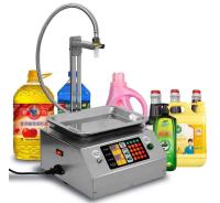 China Semi-automatic Hand Sanitizer Gel Gear Pump Face Cream Lotion Ketchup Thick Paste Filling Weighing Machine Juice Machine for sale