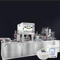 China Automatic pneumatic beverage tea sauce oatmeal ice cream cup bucket filling and sealing packaging machine and date printer for sale